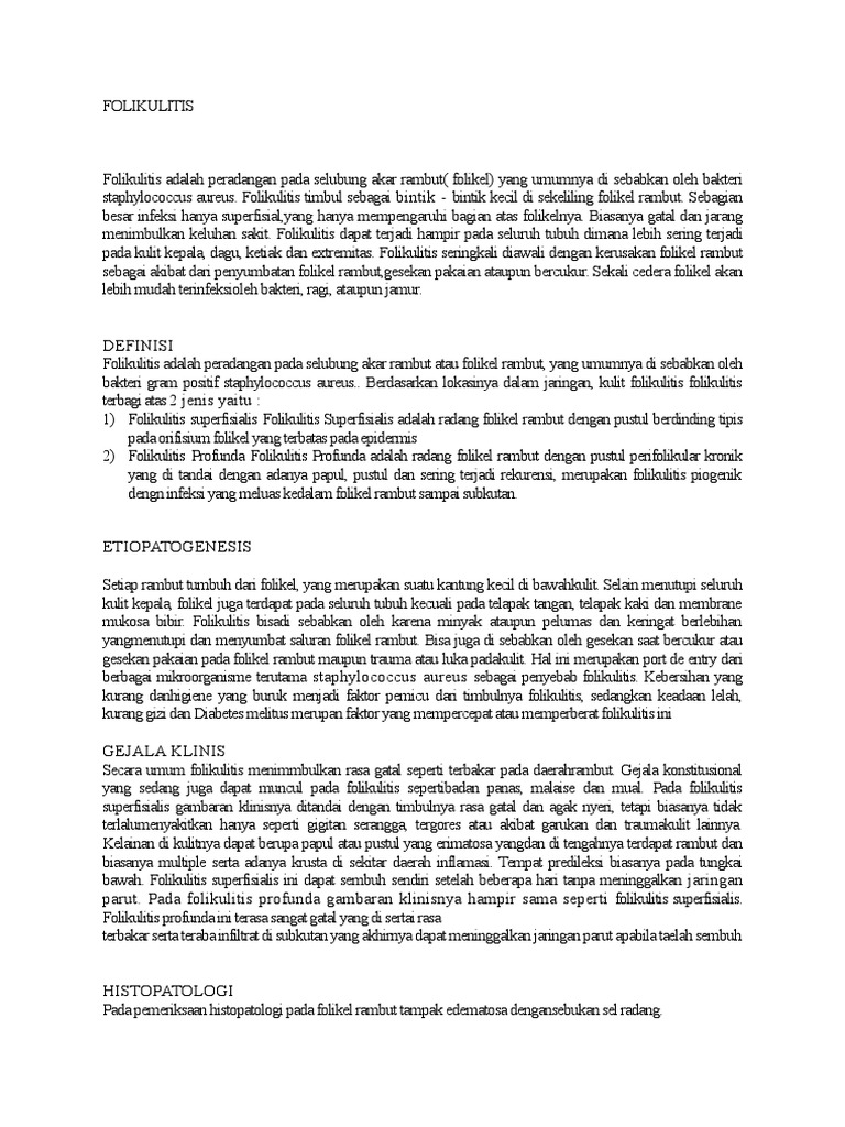 FOLIKULITIS | PDF