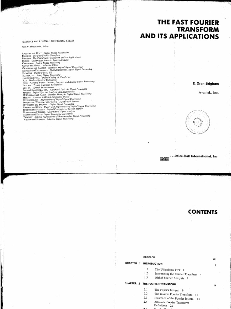 FFT&Applications 1 4 | PDF