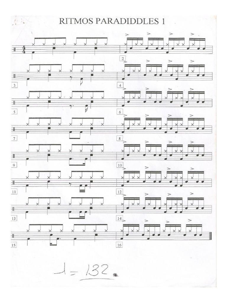Bases Con Paradiddles-1 | PDF