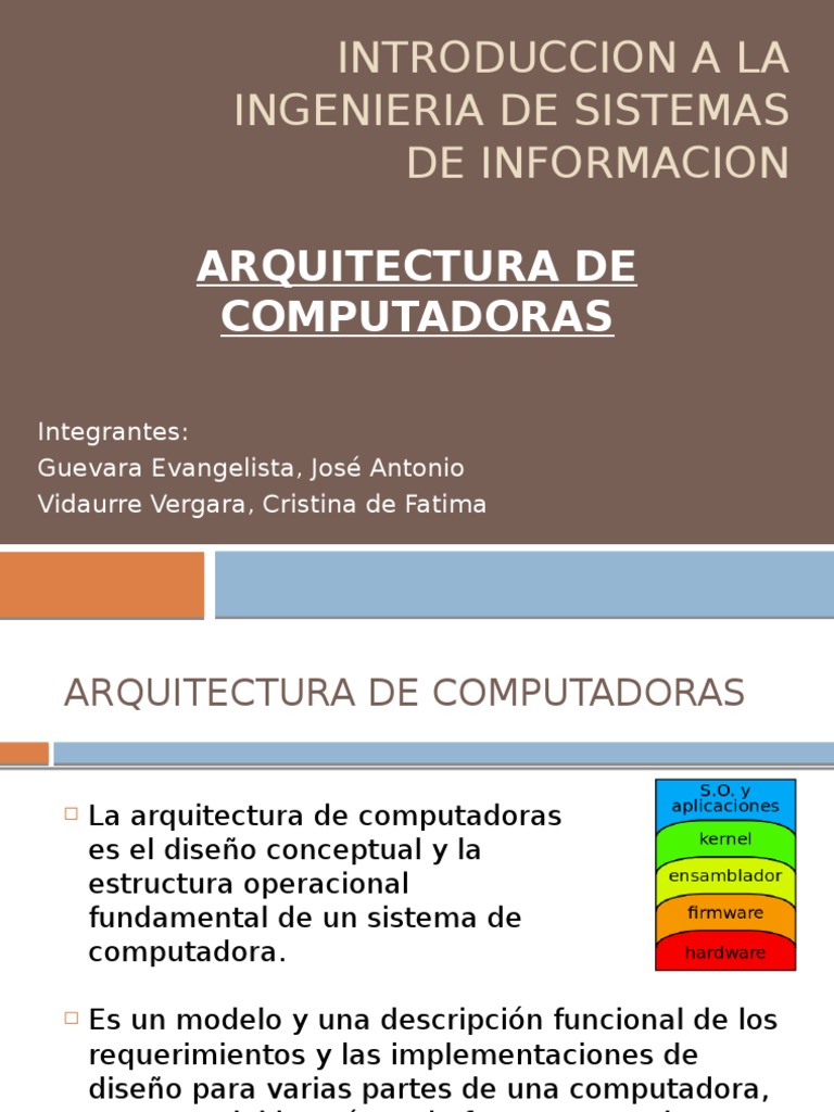Arquitectura de Las Computadoras | PDF | Memoria del ordenador ...
