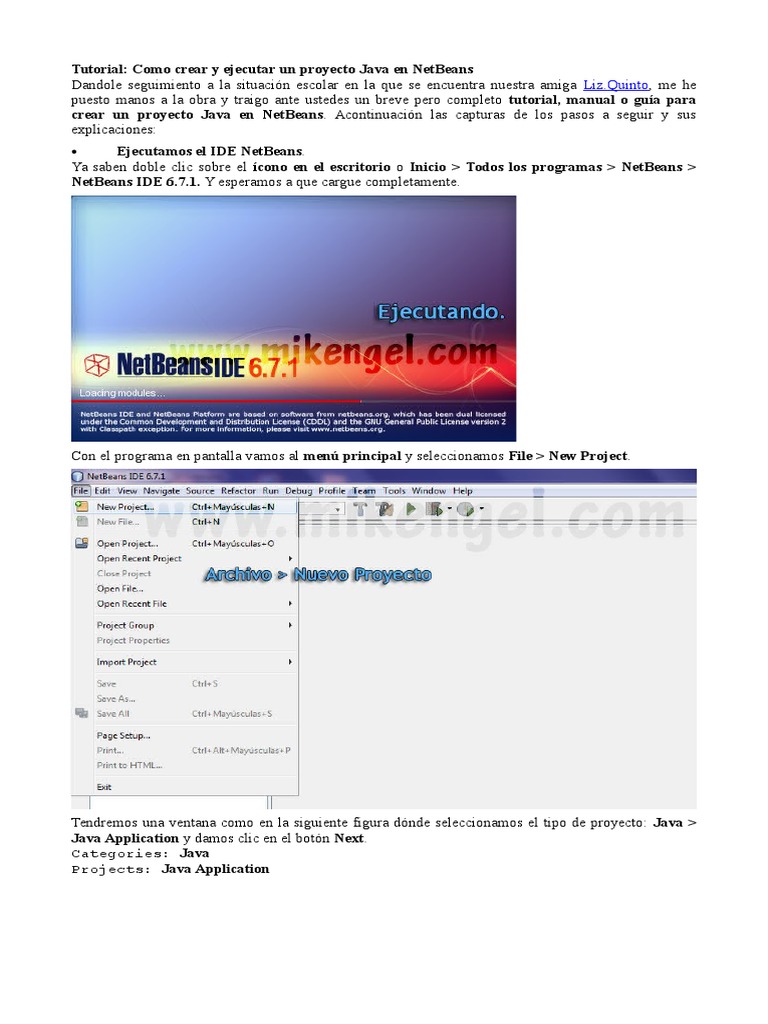 Paso A Paso-Netbeans | PDF | Entorno de desarrollo integrado | Java ...