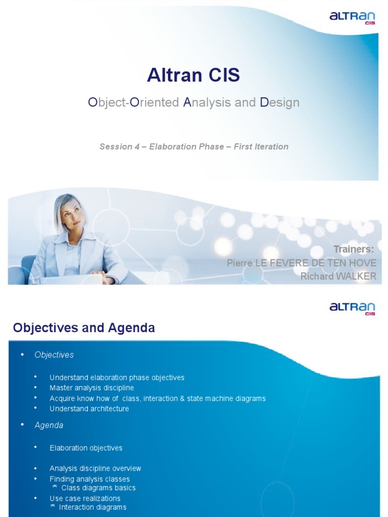 OOAD With UML and The UP - Session 4 - Elaboration | Download Free PDF | Class (Computer ...