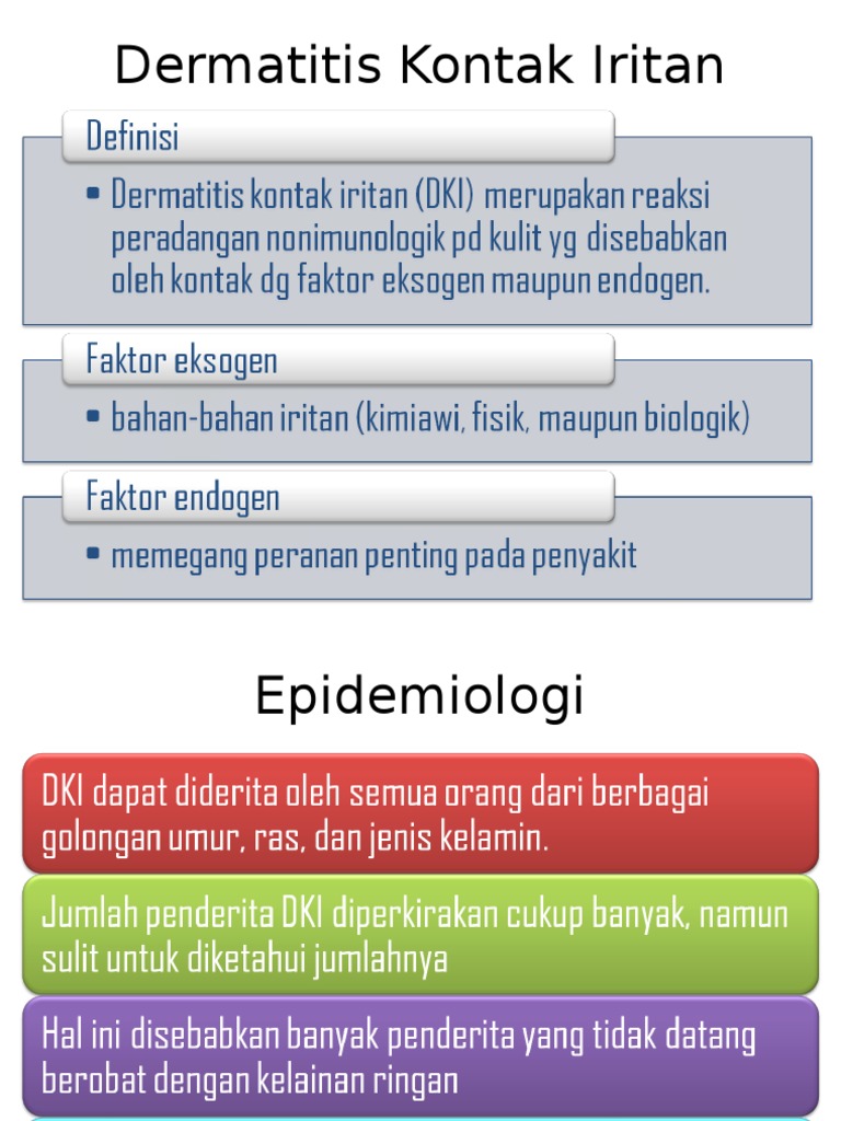 Tutorial Dermatitis Kontak Iritan | PDF
