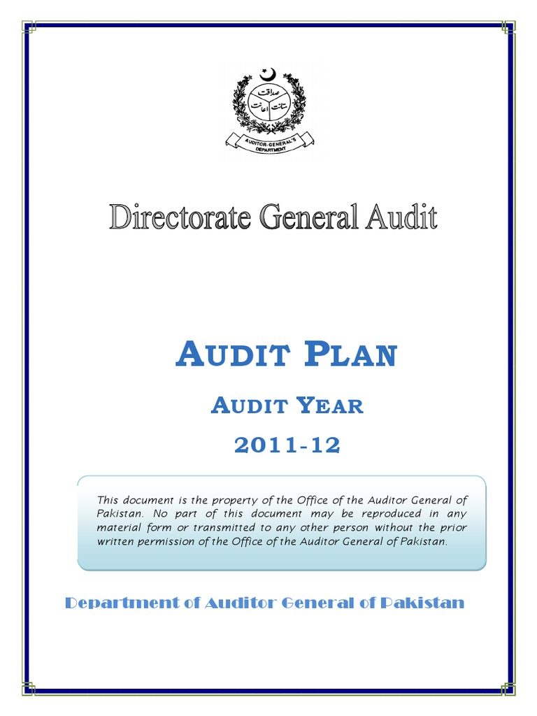Annual Audit Plan Template - Revised Version 2011 | PDF | Audit ...