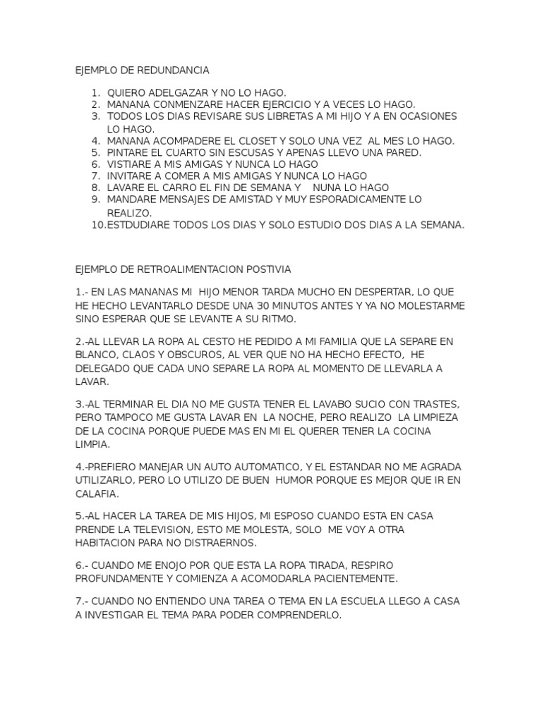 Ejemplo de Redundancia | PDF