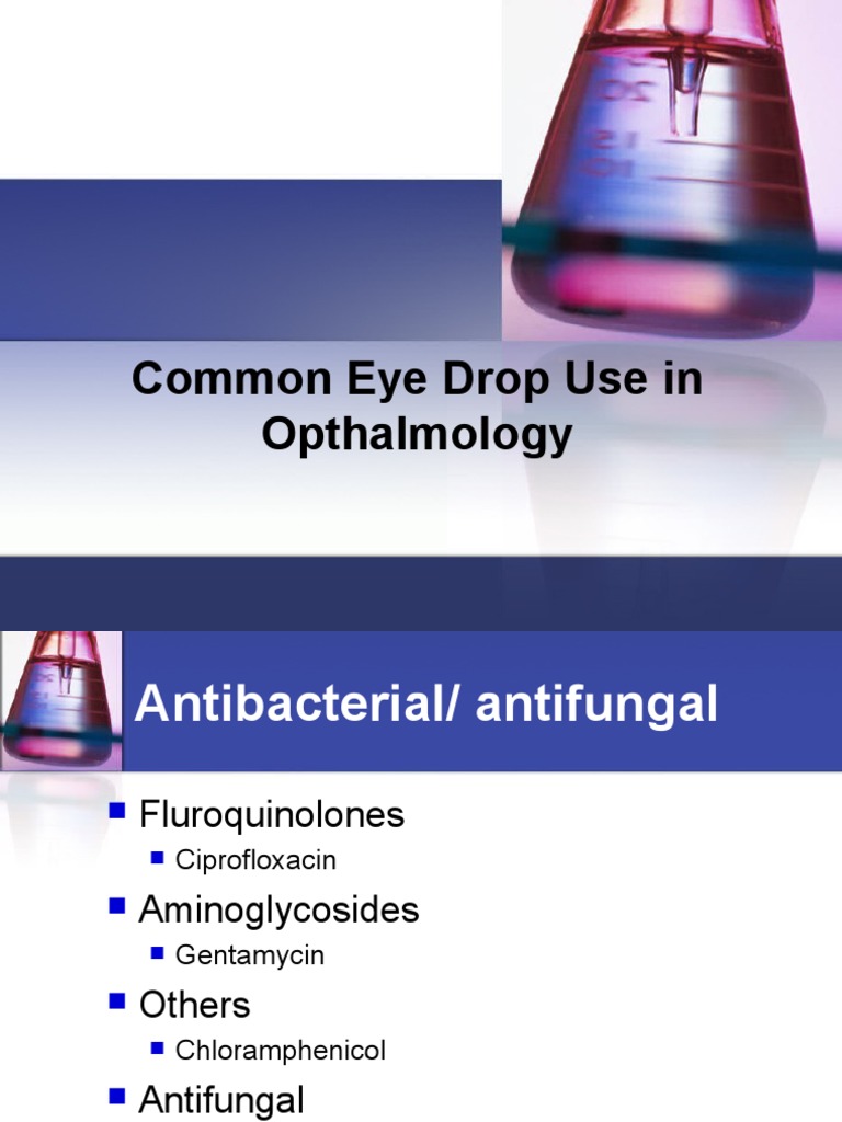 Eye Drop | Nonsteroidal Anti Inflammatory Drug | Ophthalmology