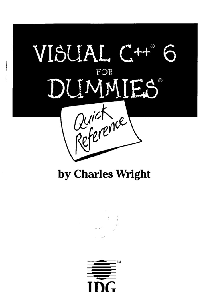 Visual Studio NET C# For Dummies Quick Reference Guide | PDF | Computer ...