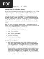 Harvard Case Study Format For Write-Up | PDF | Case Study | Information