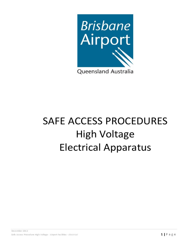 BAC HV Access Procedures | PDF | High Voltage | Electrical Substation