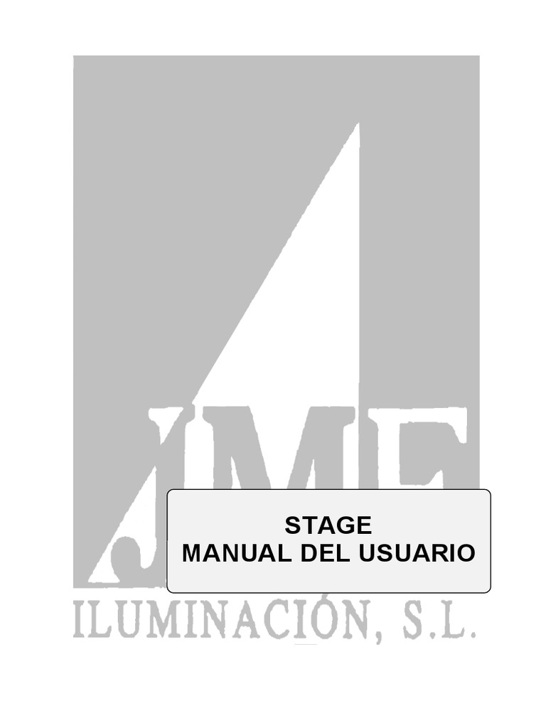 12 Manual - Jands - Stage - Esp | PDF | Equipo | Electrónica