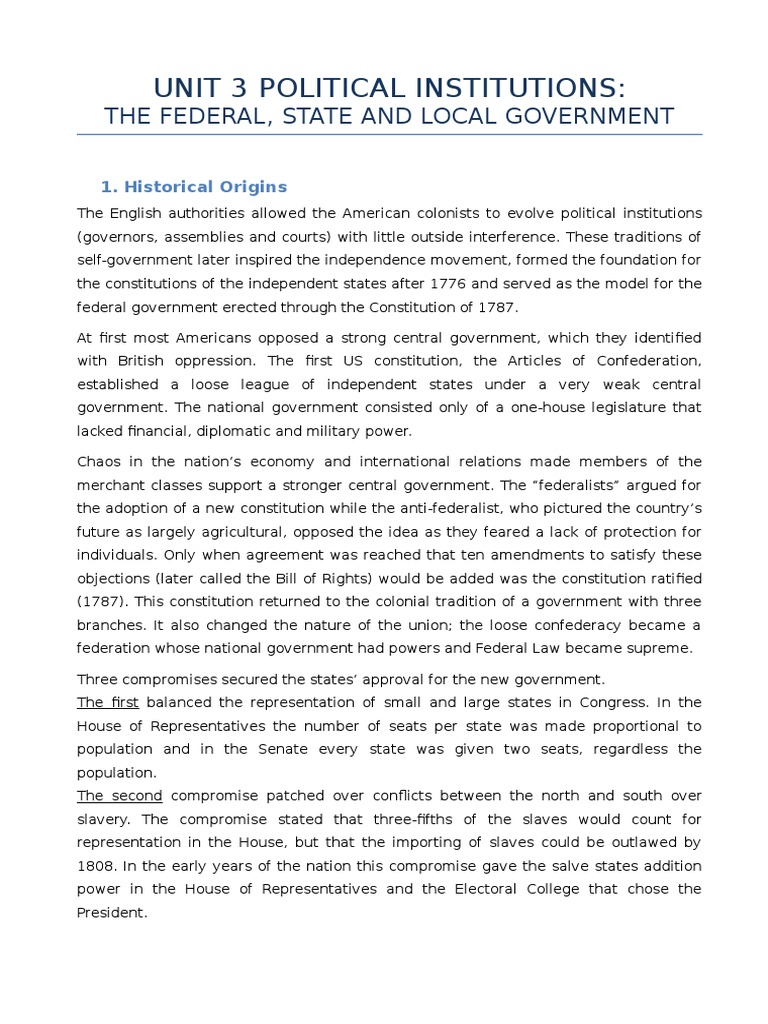 Mundos Anglófonos UNED. Estados Unidos. Unit 3. The Political System ...