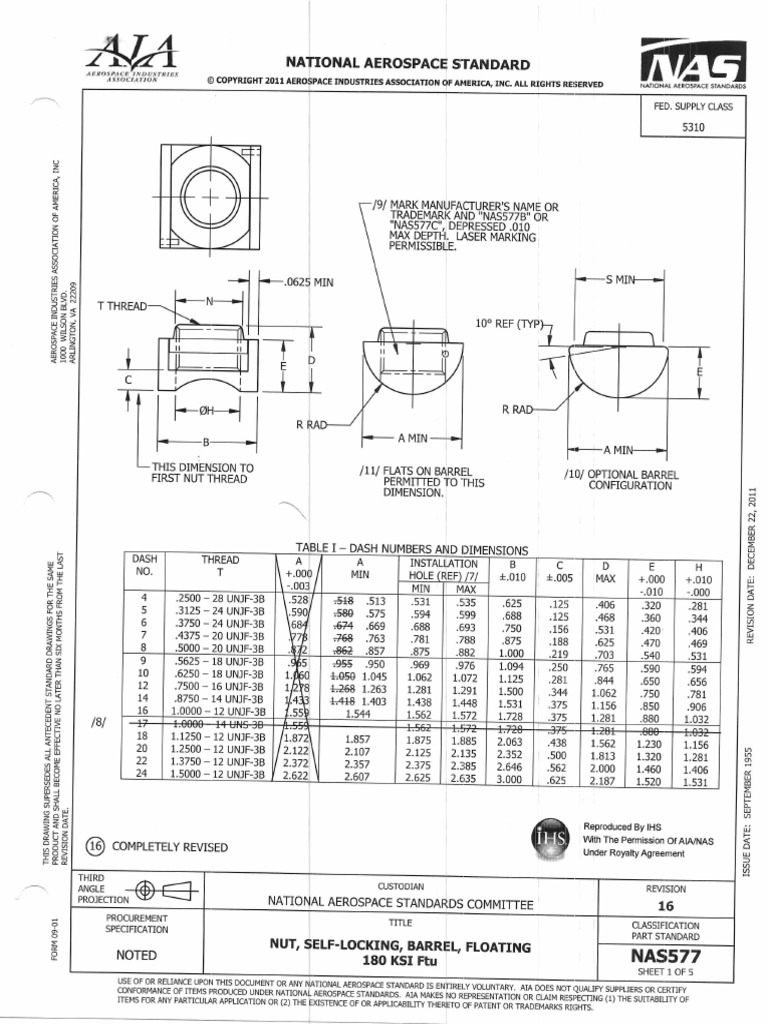 NAS577 | PDF | Nut (Hardware) | Metals