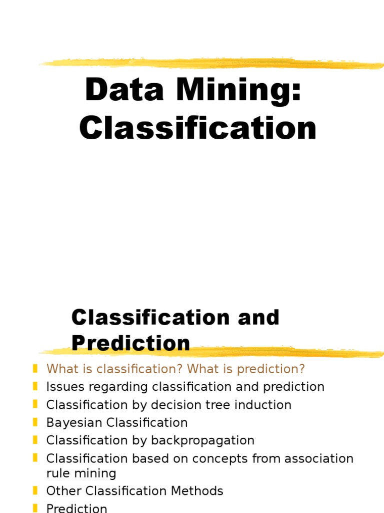 Data Mining: Classification | PDF