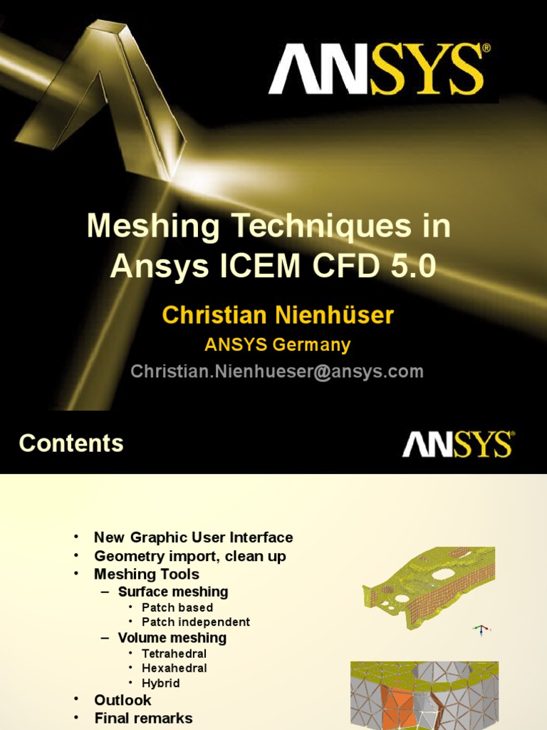 Christian Nienhueser-Meshing Techniques in Asys ICEM CFD 50 | PDF | Computer Aided Design ...