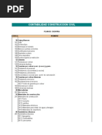 Plan de Cuentas de Empresa Constructora | PDF | Depreciación | Amortización (Negocio)