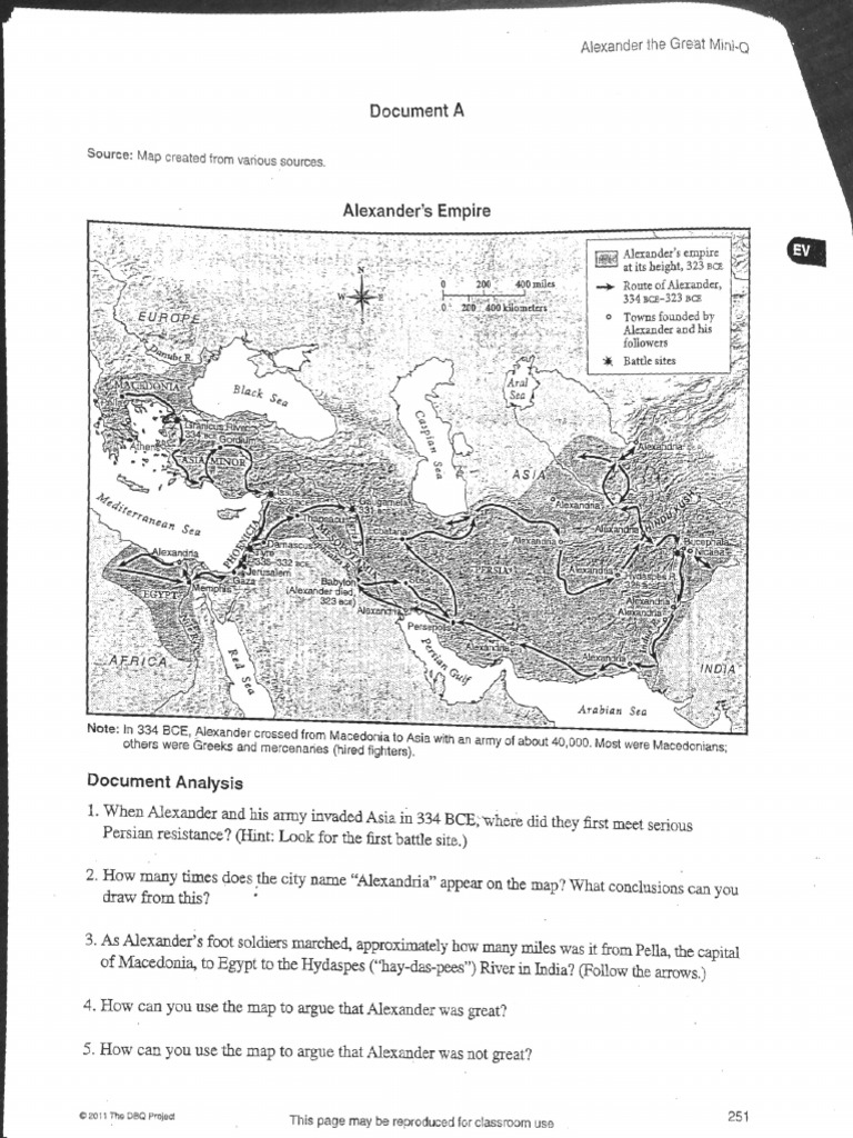 Alexander The Great DBQ Documents | PDF