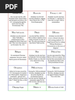 Abraham Lincoln True/False Quiz | PDF