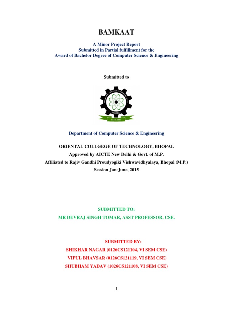Minor Project Report In Java Pdf Use Case Java Programming Language 