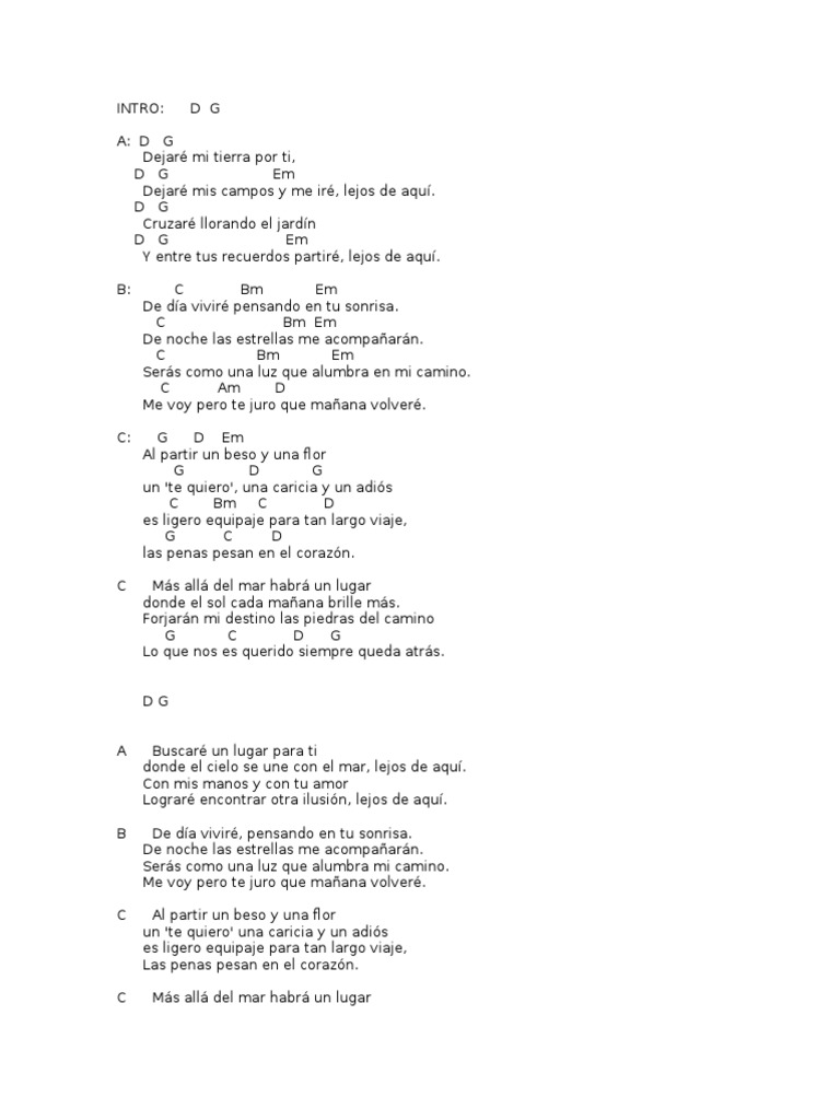 Un Beso y Una Flor Acordes | PDF | Ocio