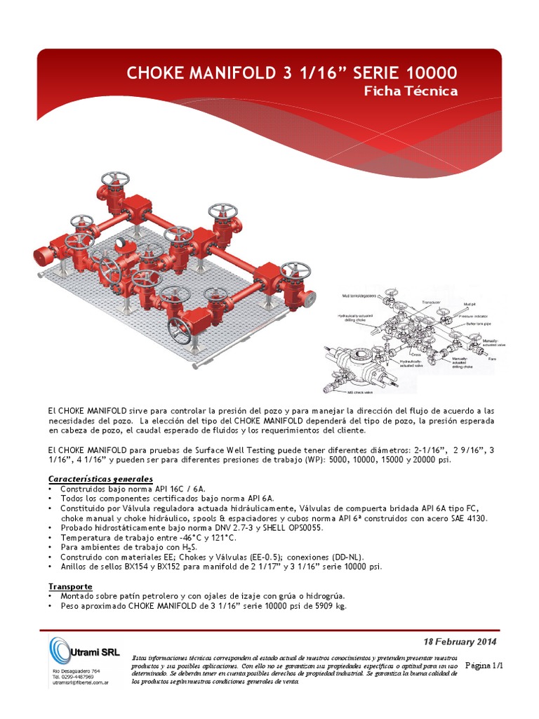 Choke Manifold 1000 PSI | PDF | Tecnología