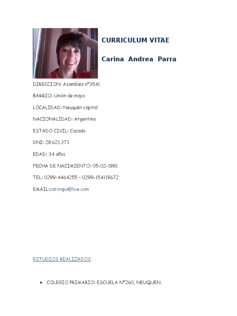 Curriculum Vitae Juan PEREZ | PDF