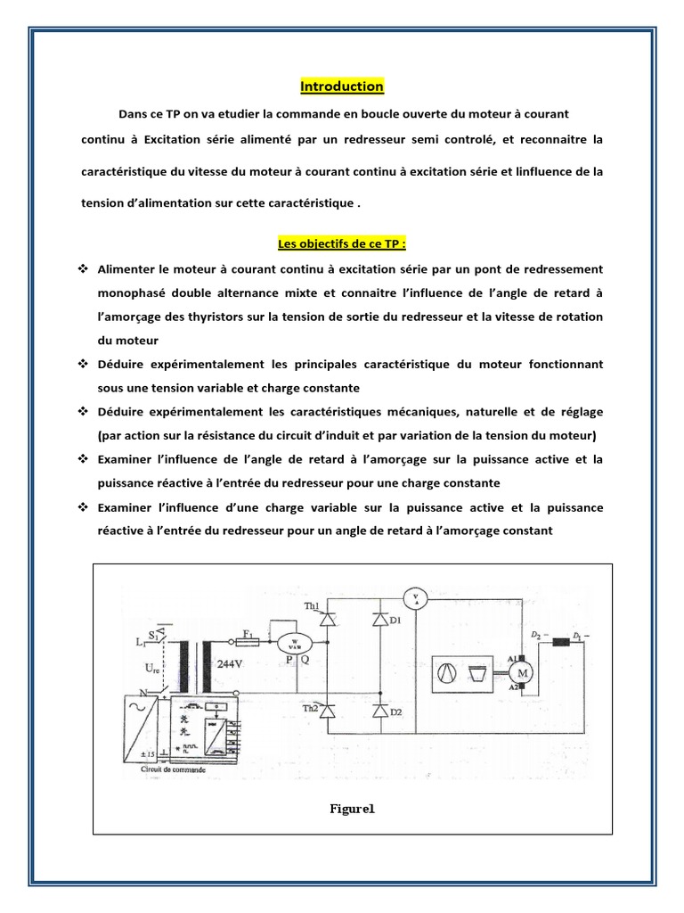 Compte Rendu TP Entrainement Electrique 02 | Download Free PDF | Redresseur | Puissance (physique)