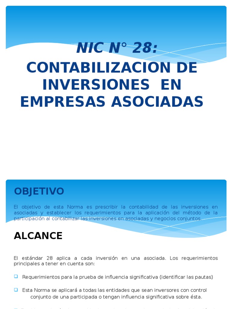 Nic 28 | PDF | Contabilidad | Inversiones