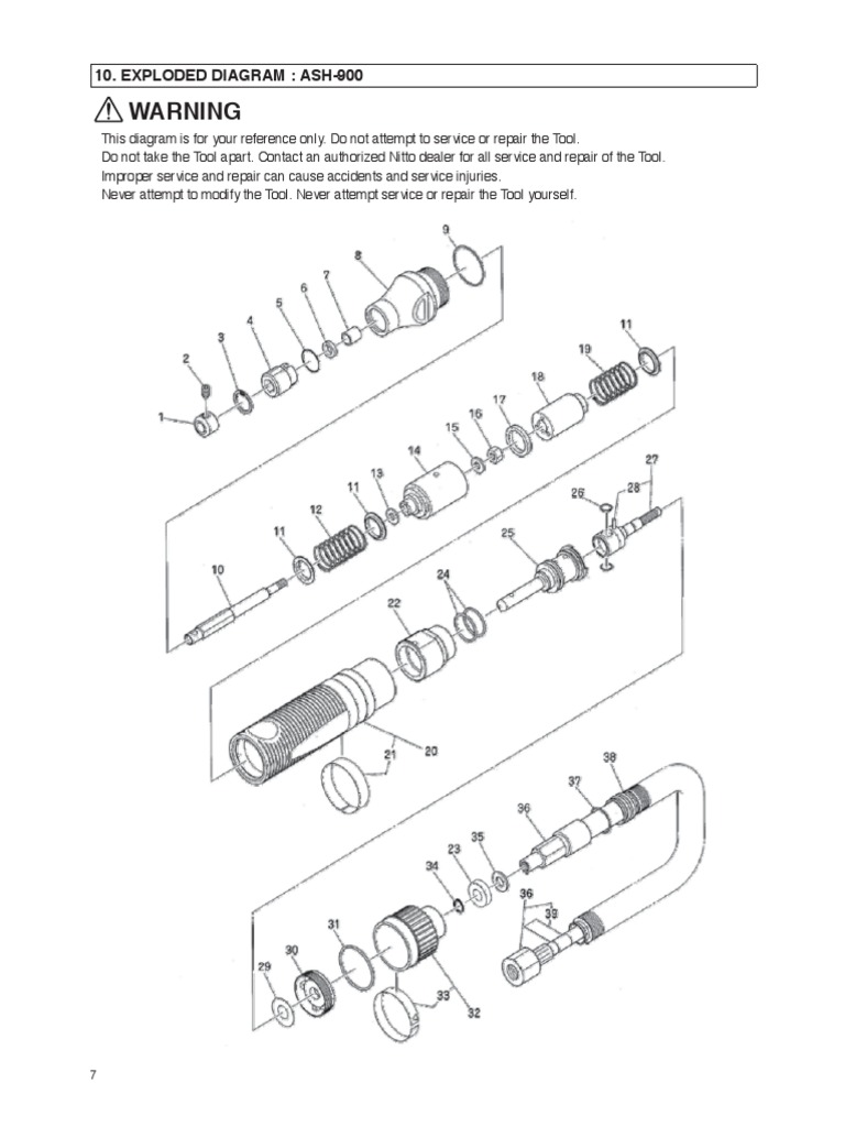 Warning: 10. Exploded Diagram: Ash-900 | PDF | Business | Computers