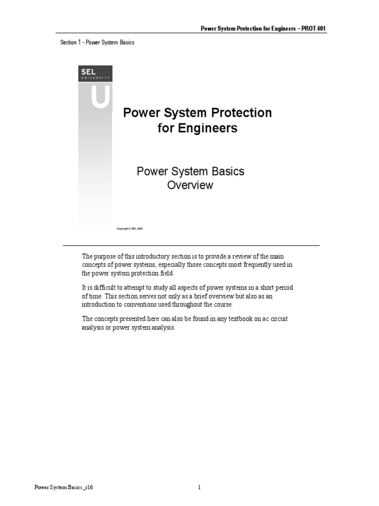Power System Basics | PDF | Ac Power | Electrical Impedance