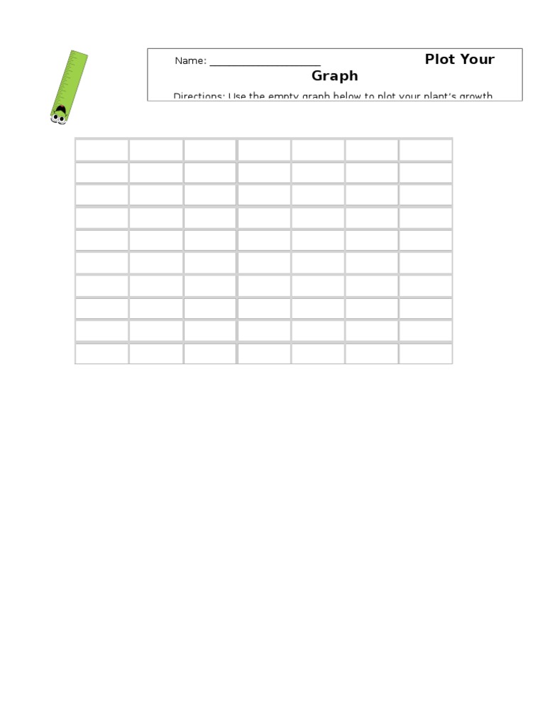 Plant Growth Graph Template | PDF | Art | Computers