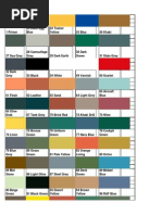 Humbrol Conversion Color Chart | PDF | Grey | Green