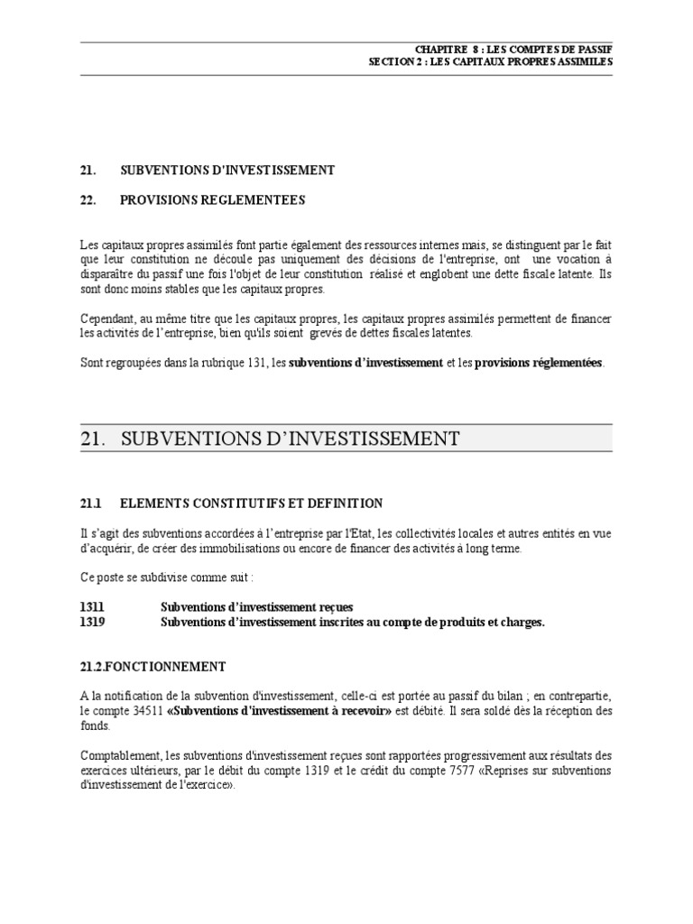 Section 2 - Les Capitaux Propres Et Assimilés | PDF | Dépréciation ...