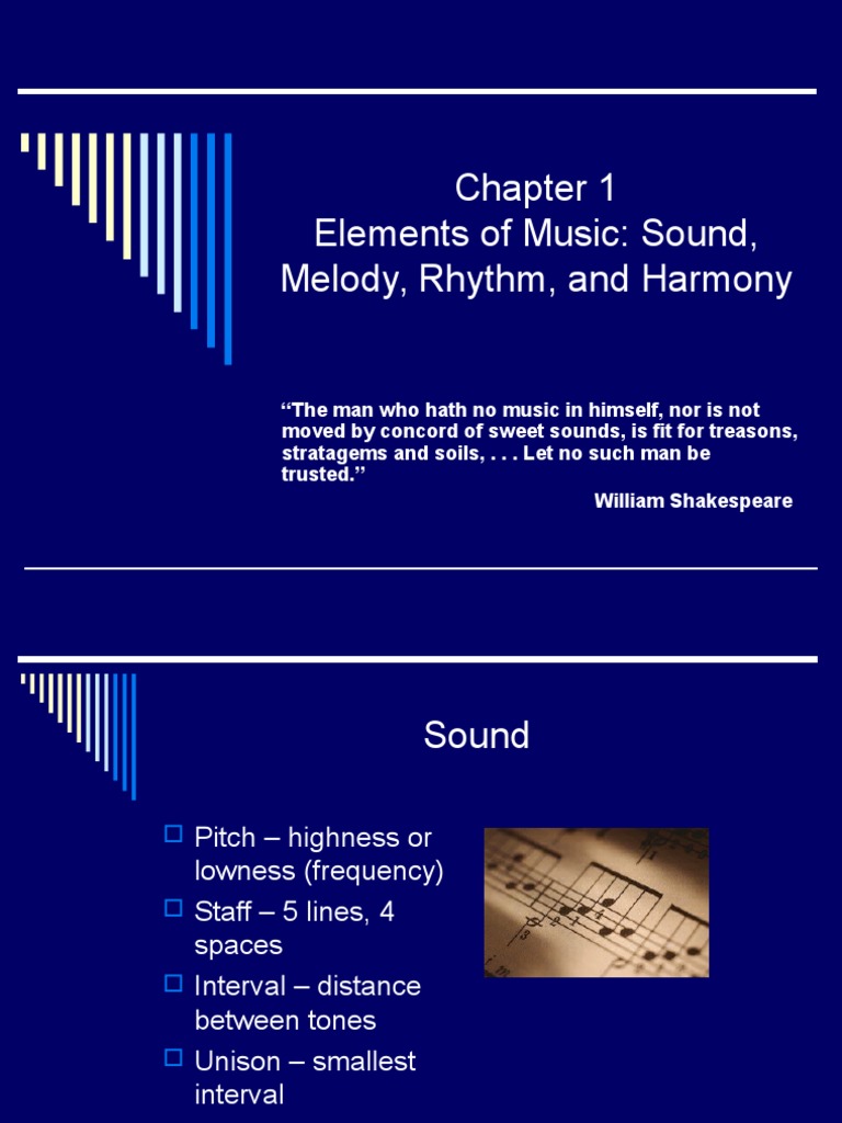 Elements of Music: Sound, Melody, Rhythm, and Harmony | PDF | Art