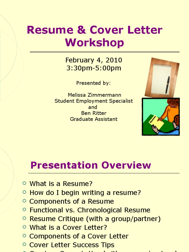 Resume & Cover Letter Workshop | PDF | Résumé | Employment