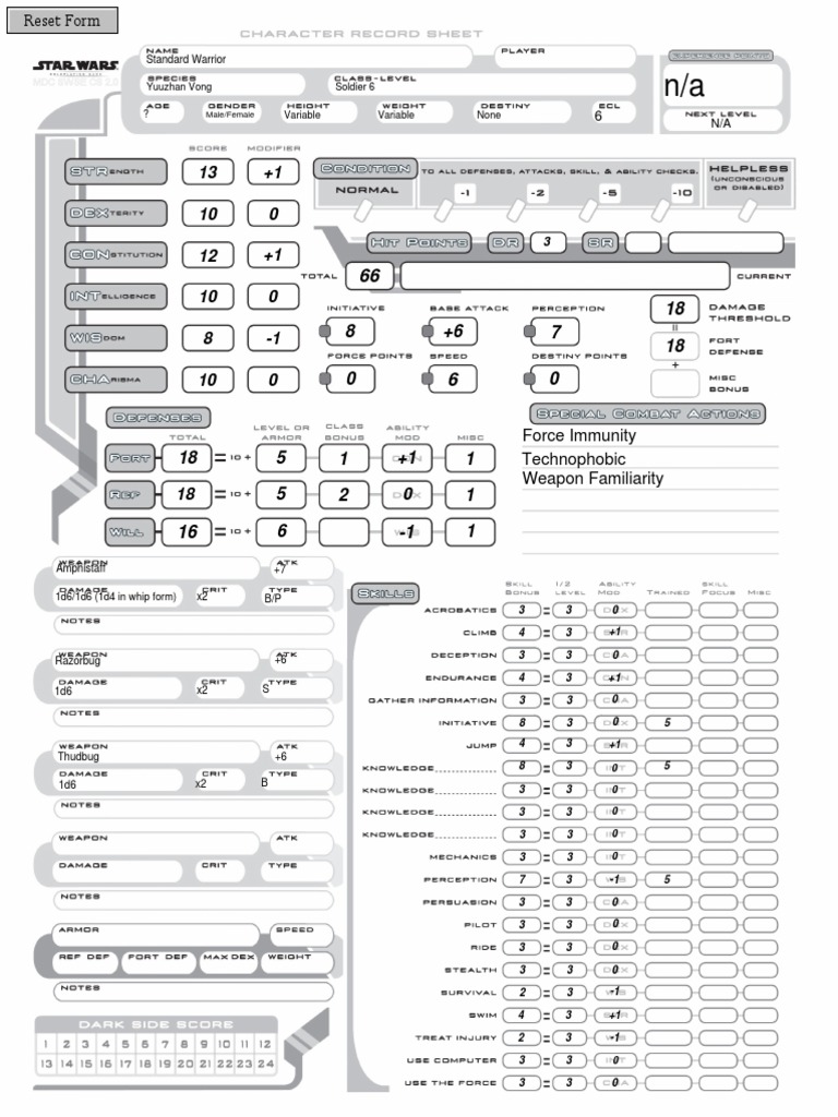 Yuuzhan Vong Warrior Overview | PDF | Sports & Recreation | Cooking ...