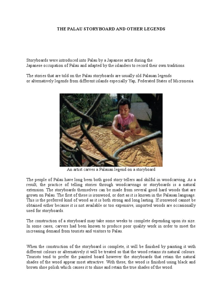 The Palau Storyboard and Other Legends | PDF | Burial | Cemetery