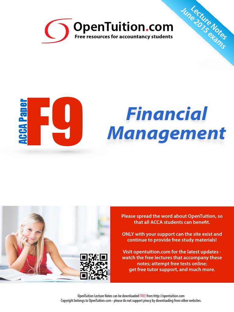 Acca F9 Notes J15 Pdf Financial Markets Interest Rates