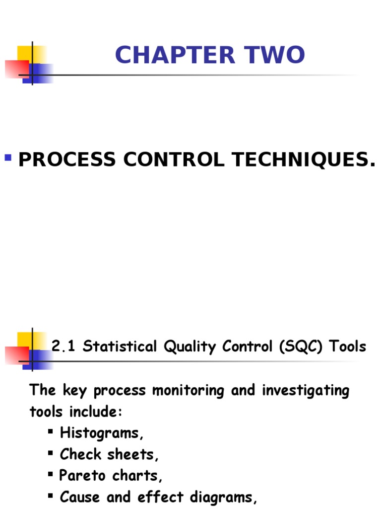 2 Process Control Techniques - Chapter Two | PDF | Histogram | Rounding