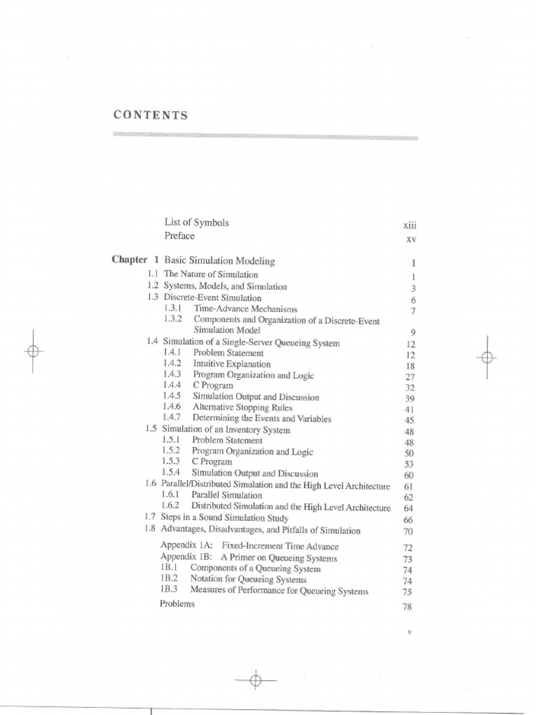 Simulation Modeling and Analysis (5th Ed.) (Averill M. Law (Contents) ) | PDF | Simulation ...