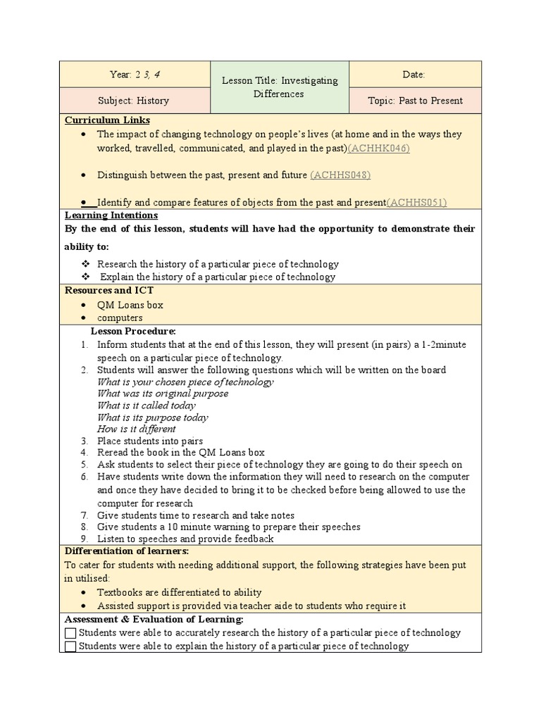 History - Lesson 2 | PDF