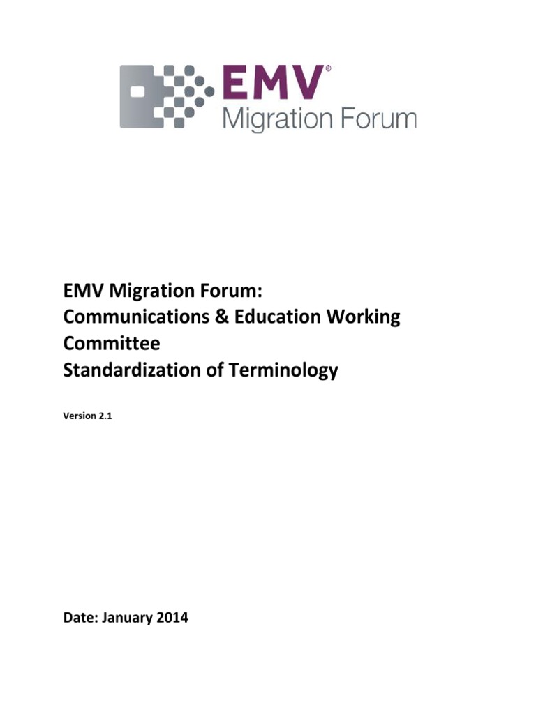 EMV Standard Terminology V2 012814 | PDF | Emv | Smart Card