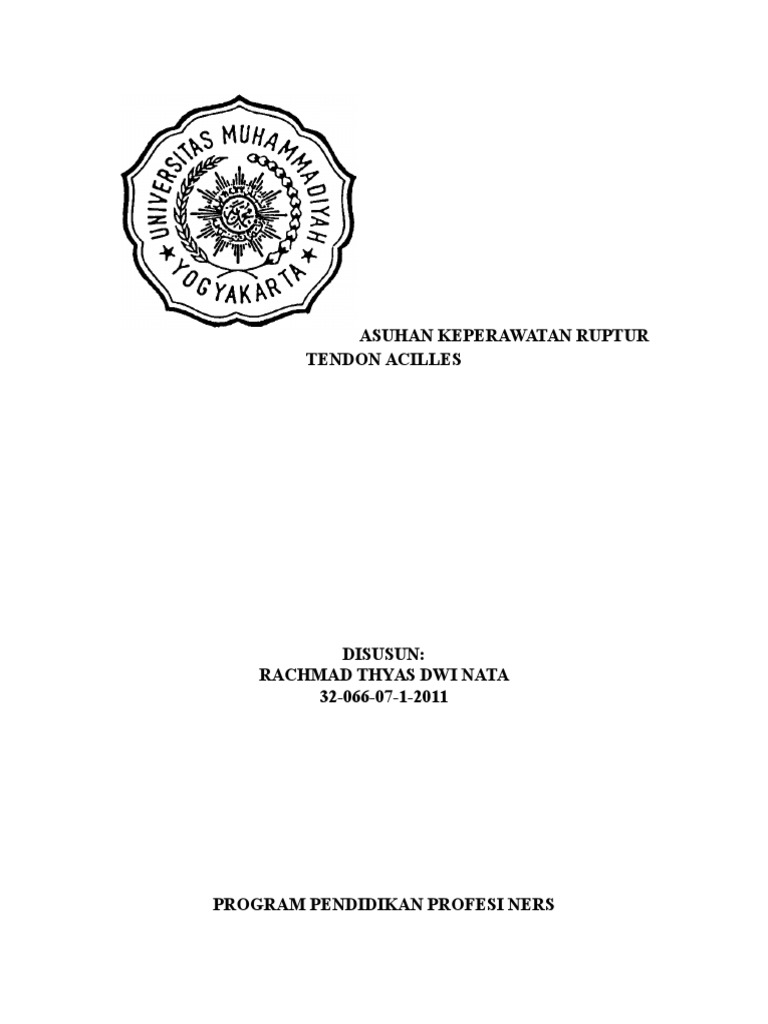 Askep Ruptur Tendon | PDF