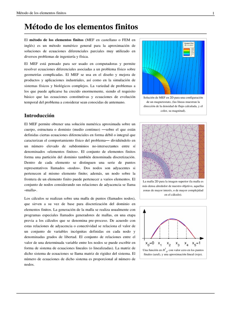 Elemento Finito | PDF | Método de elementos finitos | Ecuaciones
