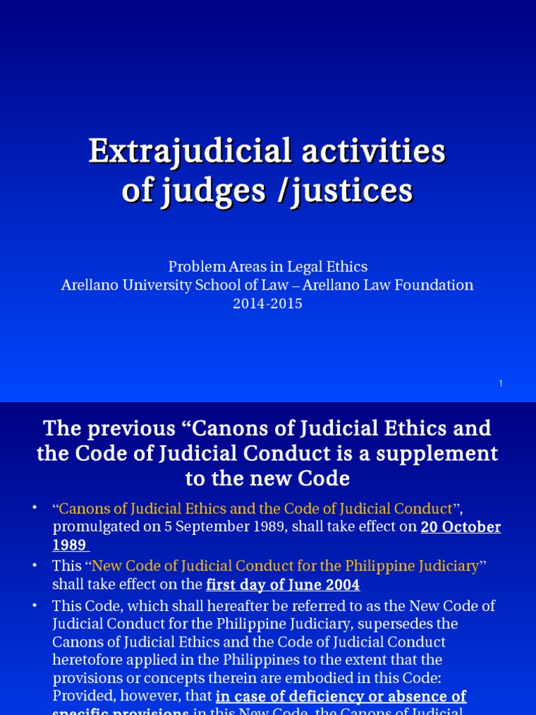Extra Judicial Activities of Judges | PDF | Judiciaries | Practice Of Law