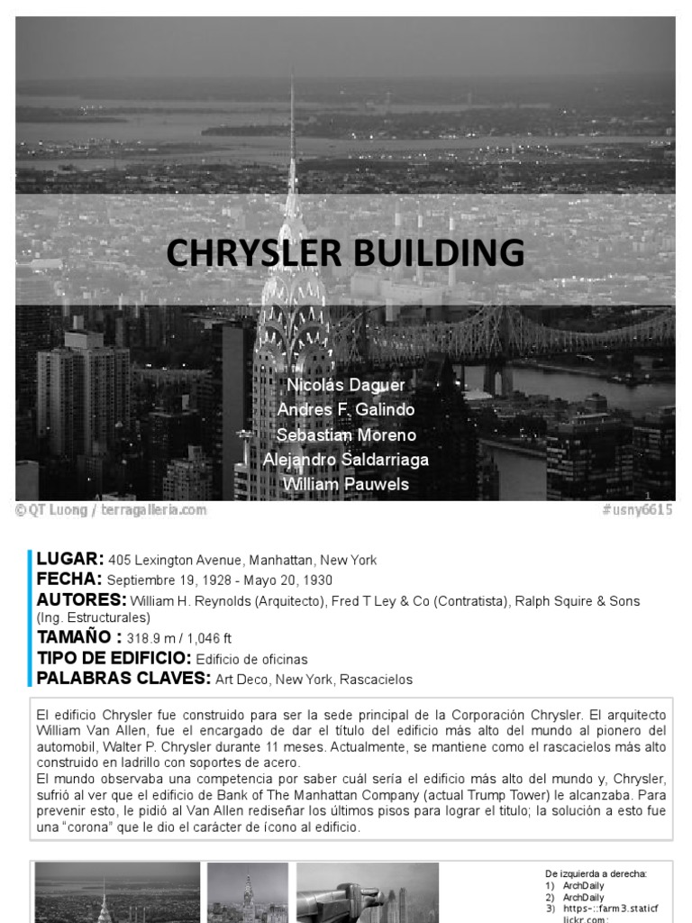 Chrystler Building | PDF | Ingeniero civil | Industrias