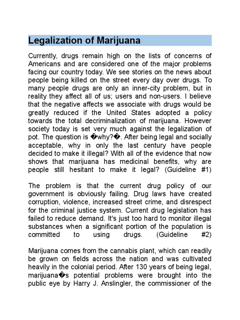 Debunking Common Myths and Making the Case for the Legalization of ...