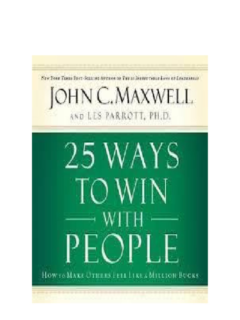 25 Ways To Win With People | Download Free PDF | Vince Lombardi ...