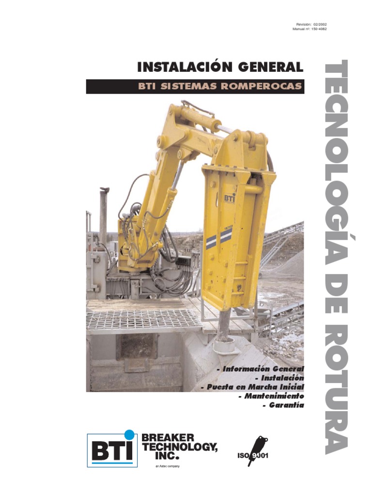 Pica Roca 150-4062 - Rockbreaker Installation Manual Spanish | Bomba ...