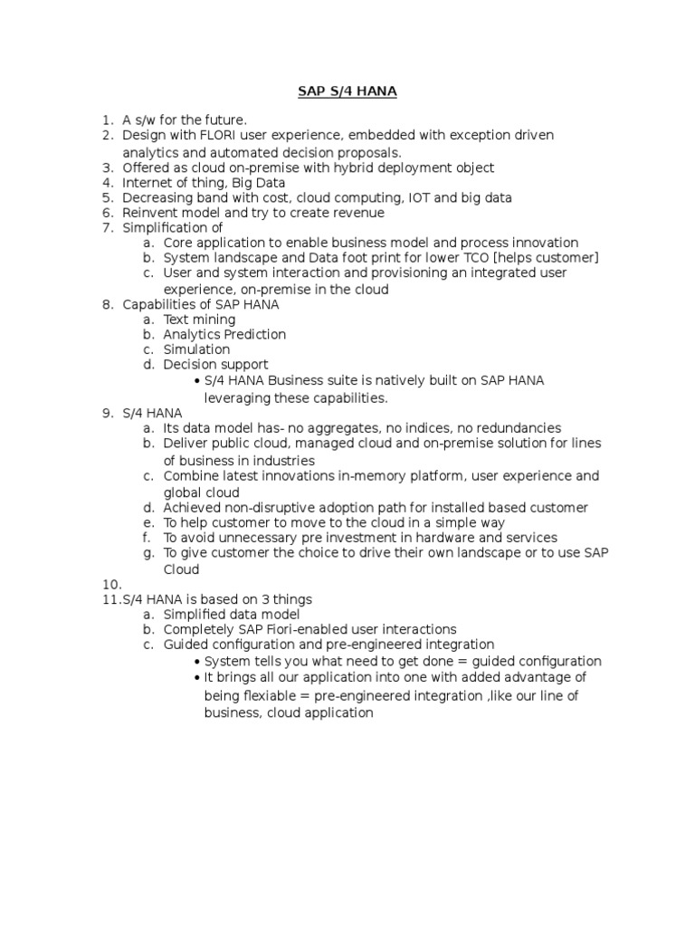 Sap S | PDF | Cloud Computing | Sap Se