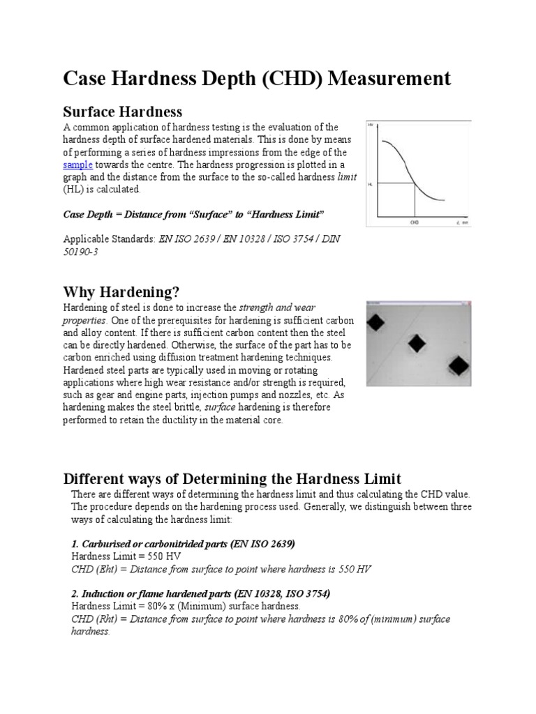 Case Hardness Depth Measurement Guide | PDF | Technology & Engineering
